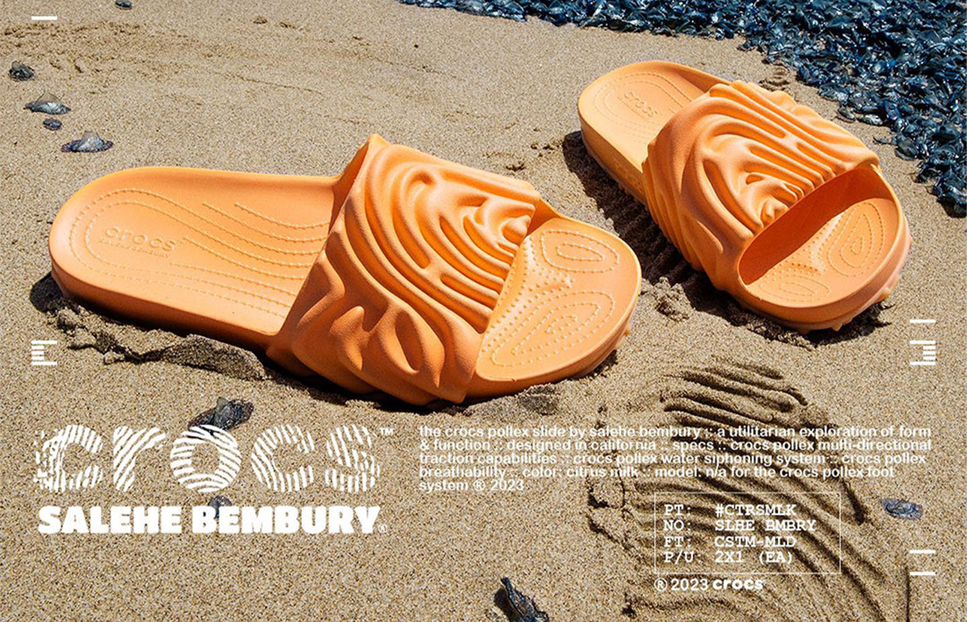 Salehe Bembury, Crocs to Debut “Citrus Milk” Pollex Slide Soon – SoleSavy