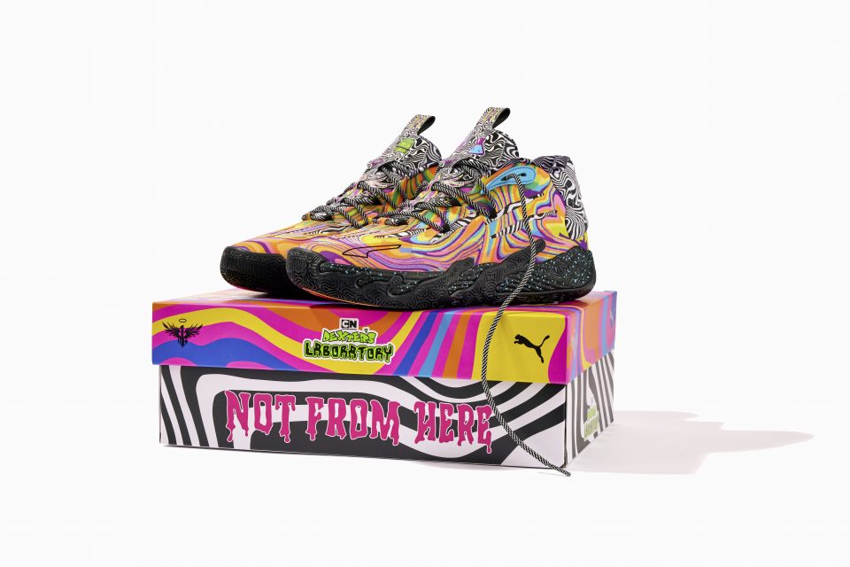 PUMA Hoops and LaMelo Ball Made A Dexterâ€™s Laboratory MB.03 – SoleSavy