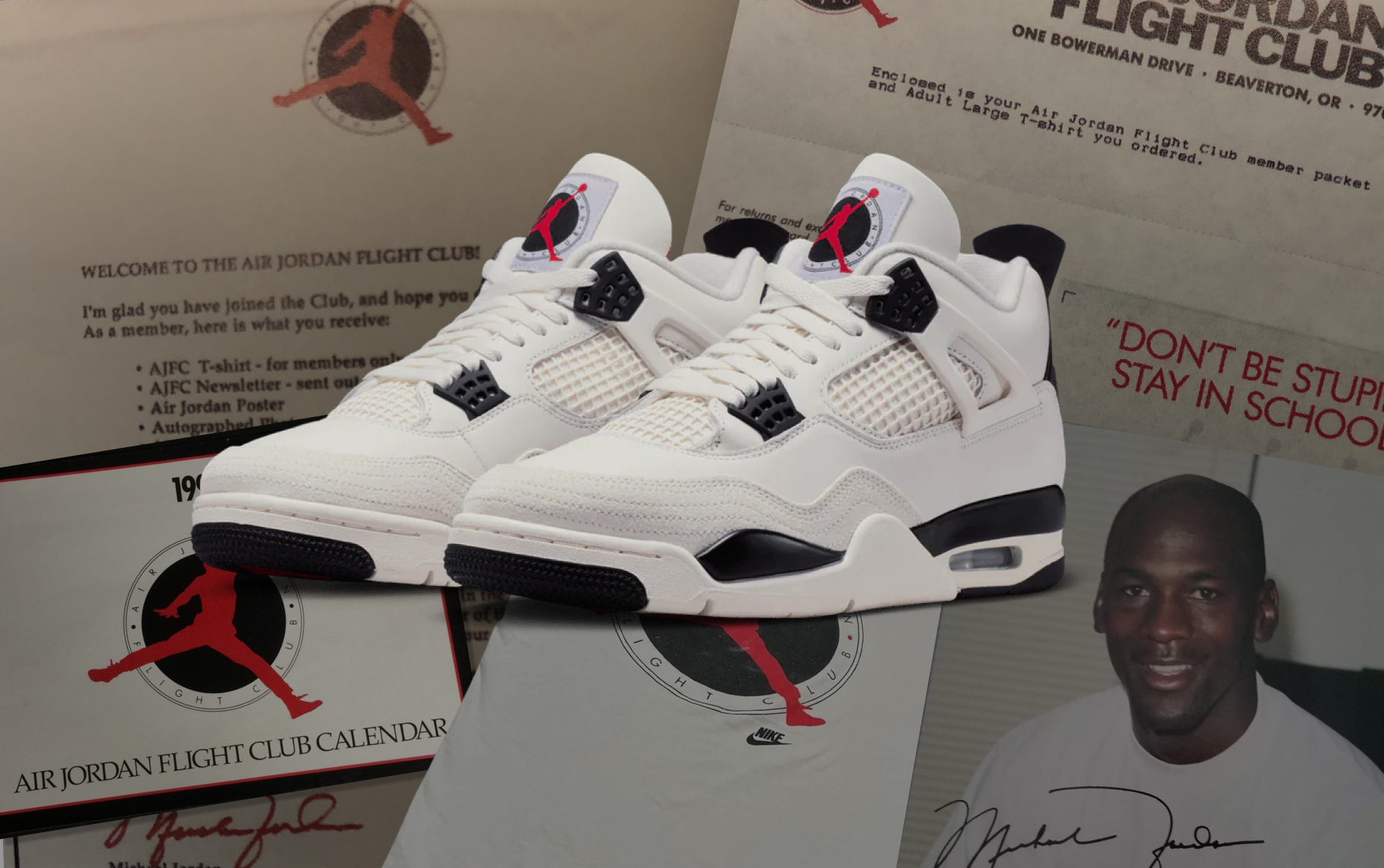 The OG Jordan Fan Club That Inspired the AJ4 “Flight Club” – SoleSavy